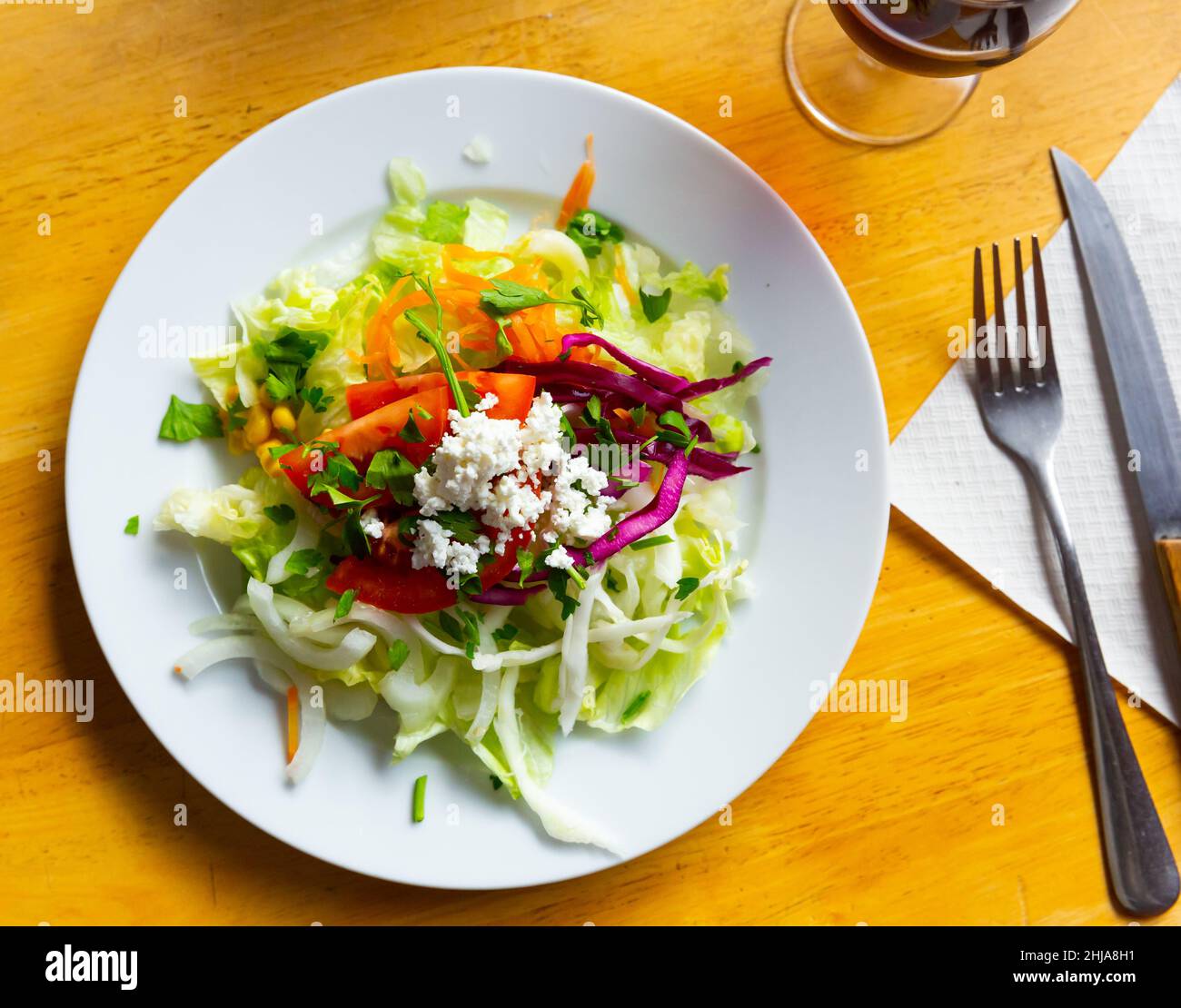 Turkish traditional choban salad Stock Photo - Alamy