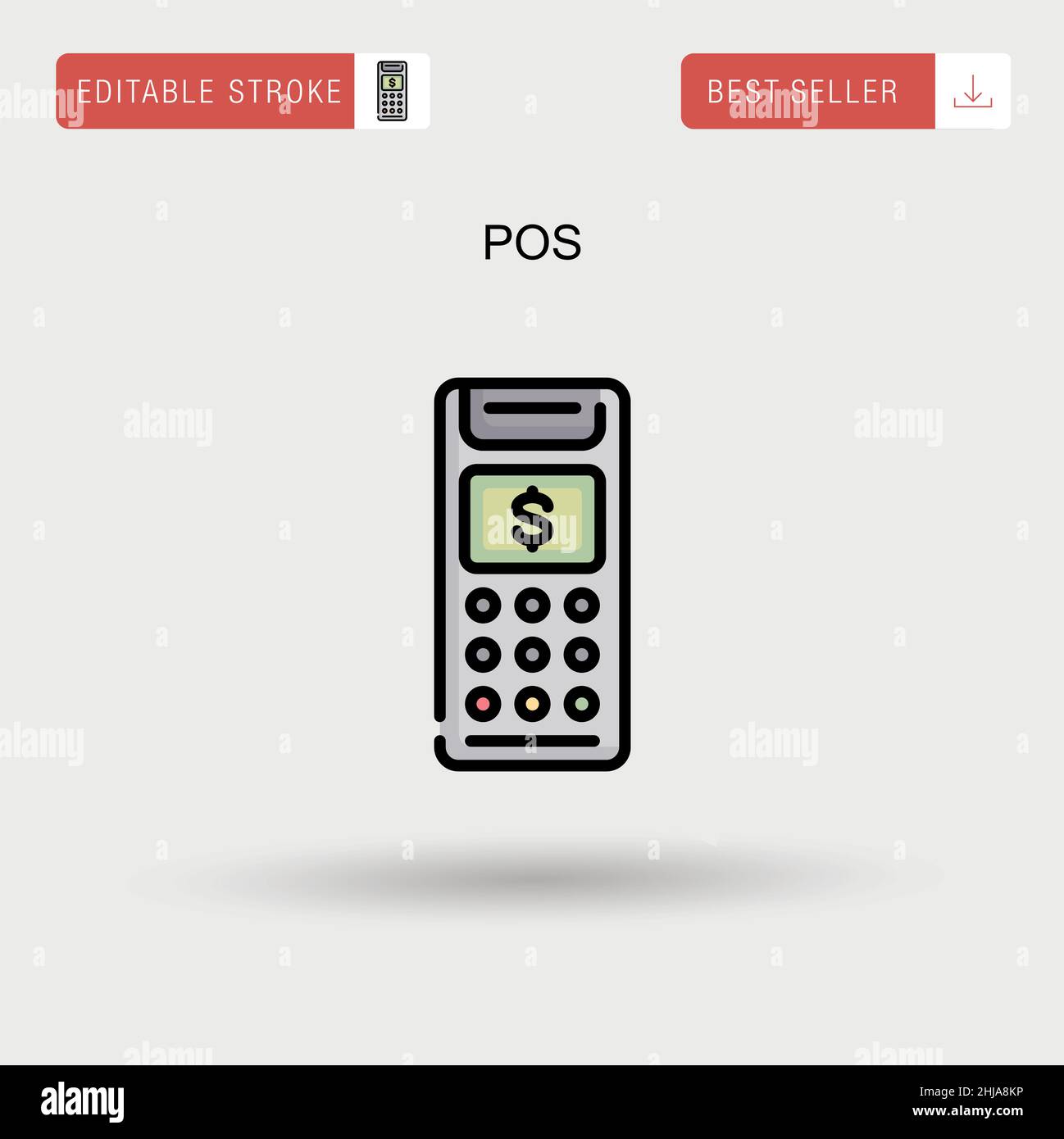Pos terminal Stock Vector Images - Alamy