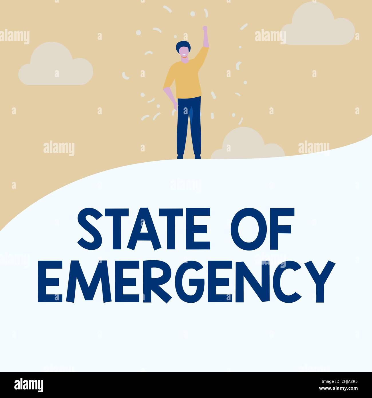 Conceptual display State Of Emergency. Business concept acknowledging ...