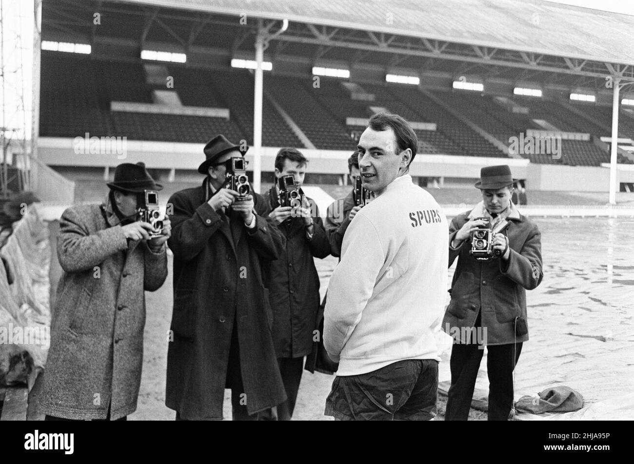 Alan Gilzean, Spurs new signing from Dundee, at a cost of 72,500 pounds ...