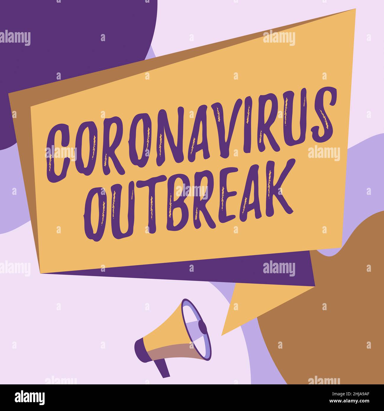 Sign displaying Coronavirus Outbreak. Business overview infectious ...