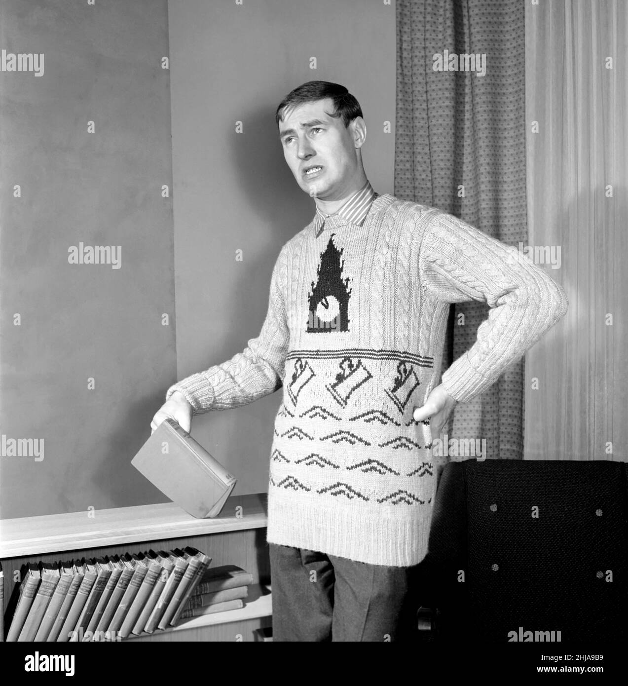 Actor Bill Maynard seen here in the BBC West London Studios, 1964 Stock ...