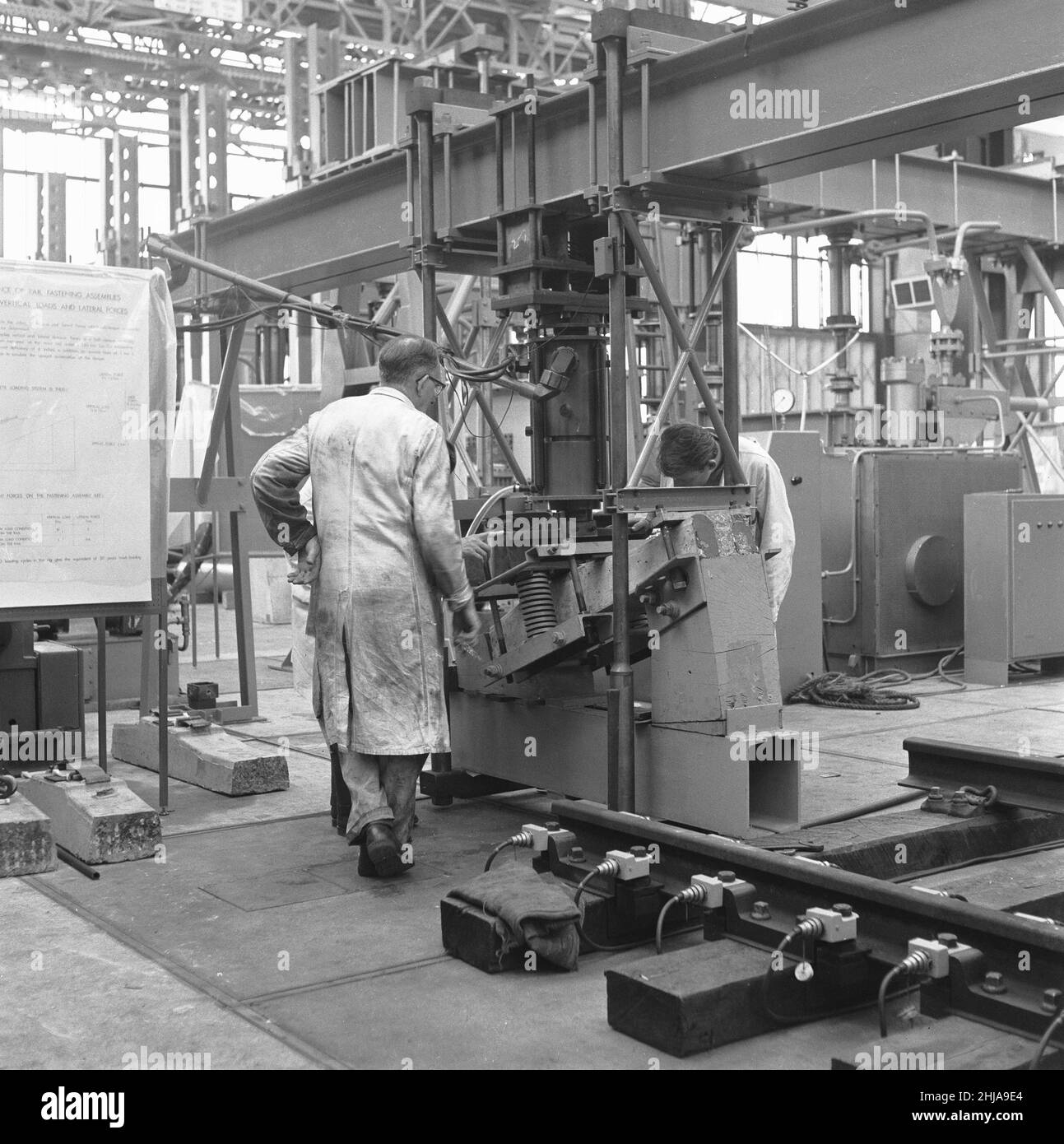 Apprentice at the British Rail Research Laboratories electrically ...