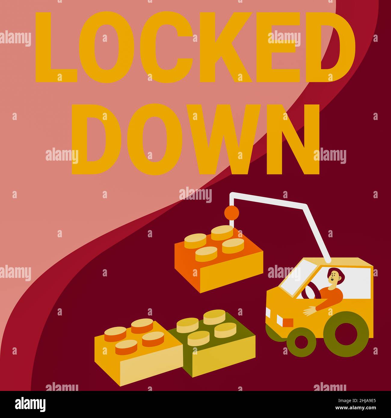 Writing displaying text Locked Down. Business overview emergency ...