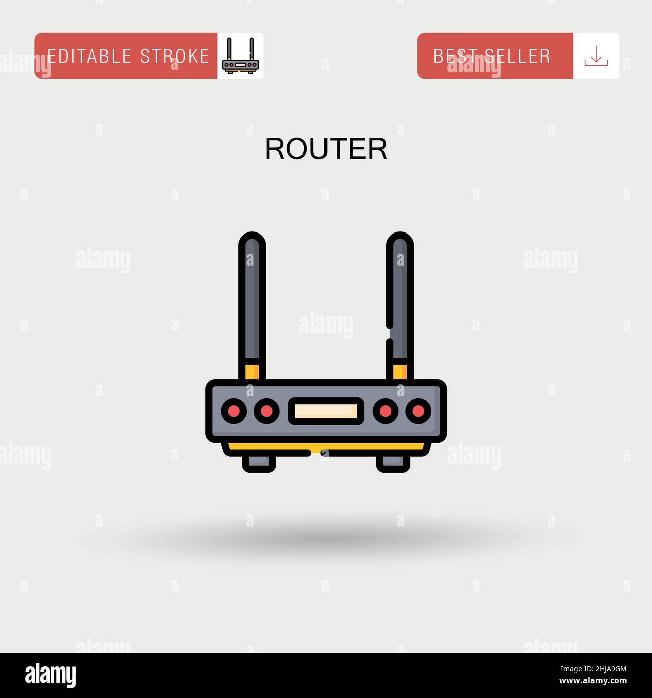 Modern router design Stock Vector Images - Alamy