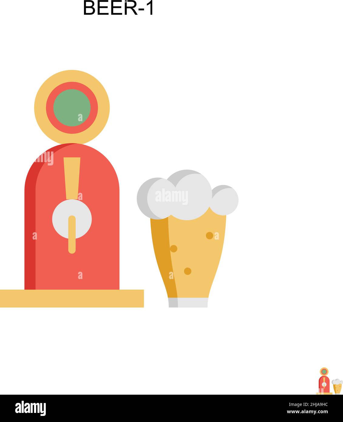 Line drawing illustration beer bottle hi-res stock photography and ...