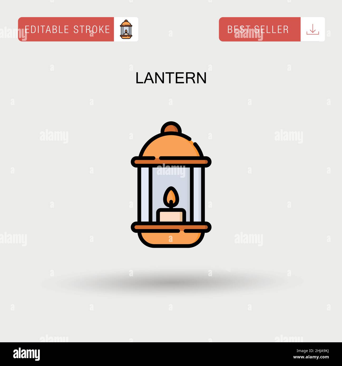Lantern Simple vector icon Stock Vector Image & Art - Alamy