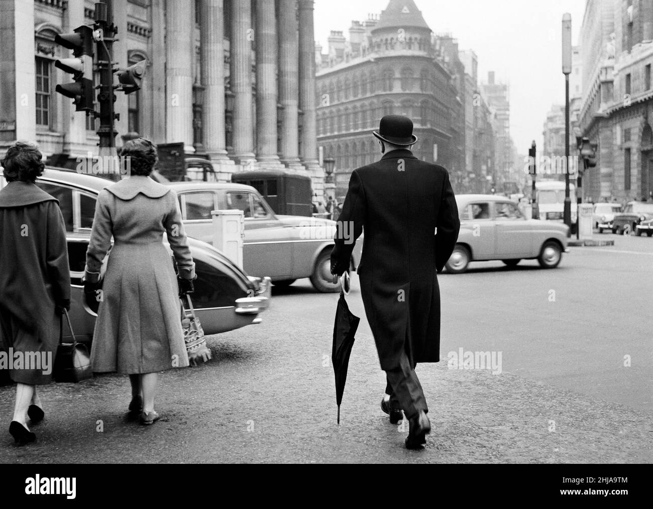 Banker bowler hat Black and White Stock Photos & Images - Alamy