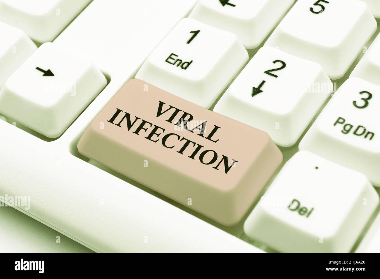 Text sign showing Viral Infection. Business approach Specific attack of ...