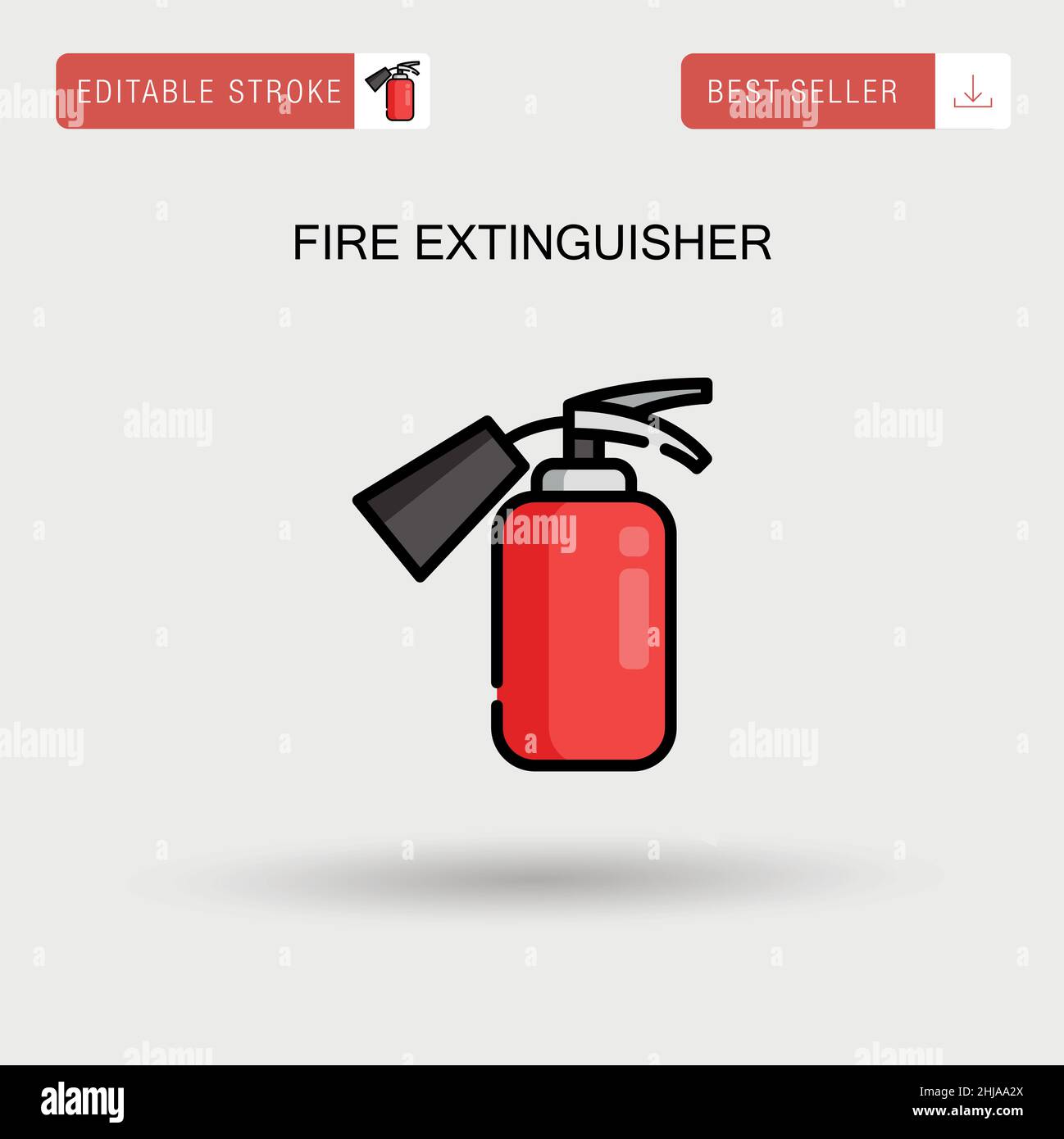 Fireman fire extinguisher Stock Vector Images - Alamy