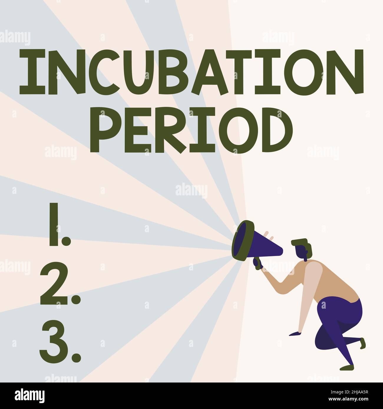 Hand writing sign Incubation Period. Business showcase time elapsed ...