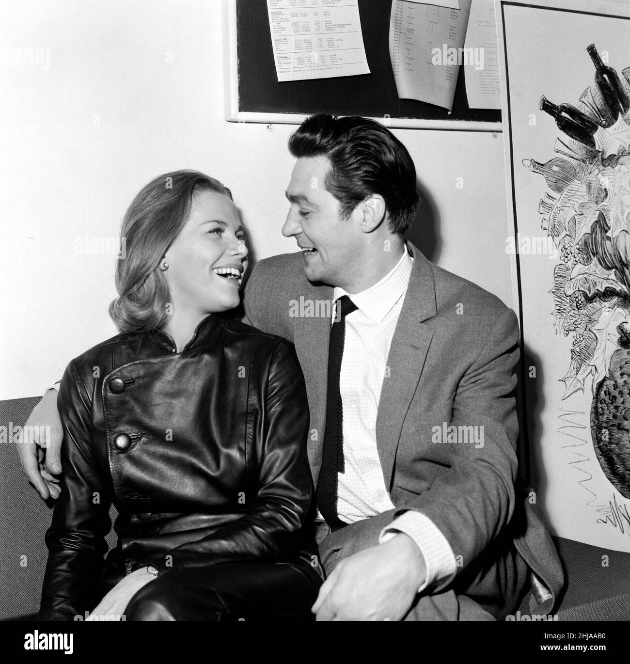 Honor blackman leather hi-res stock photography and images - Alamy