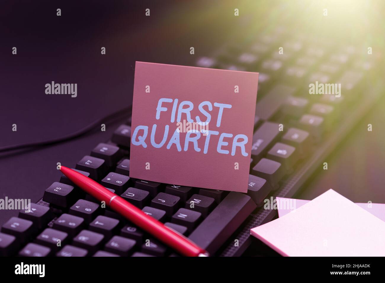 Text showing inspiration First Quarter. Business idea one of the ...