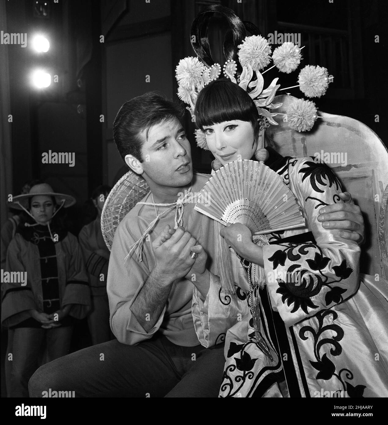 Dress rehearsal for Palladium pantomime, "Aladdin and his Wonderful ...