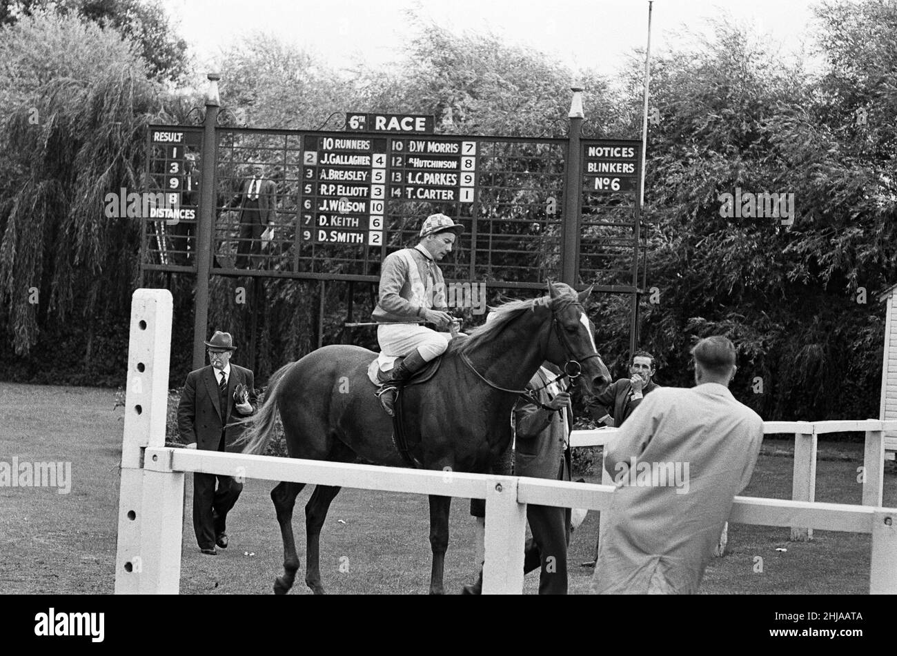 Racing at Windsor race course. Lester Piggott rides again after a two ...
