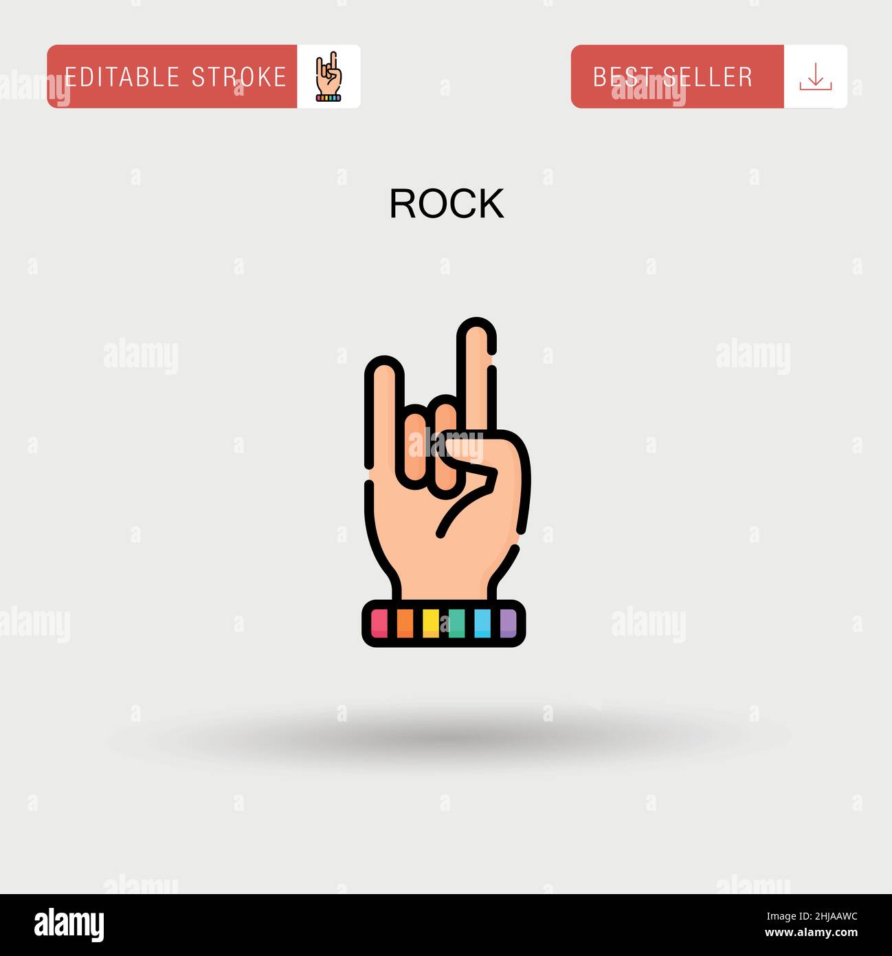 Rock Simple vector icon Stock Vector Image & Art - Alamy
