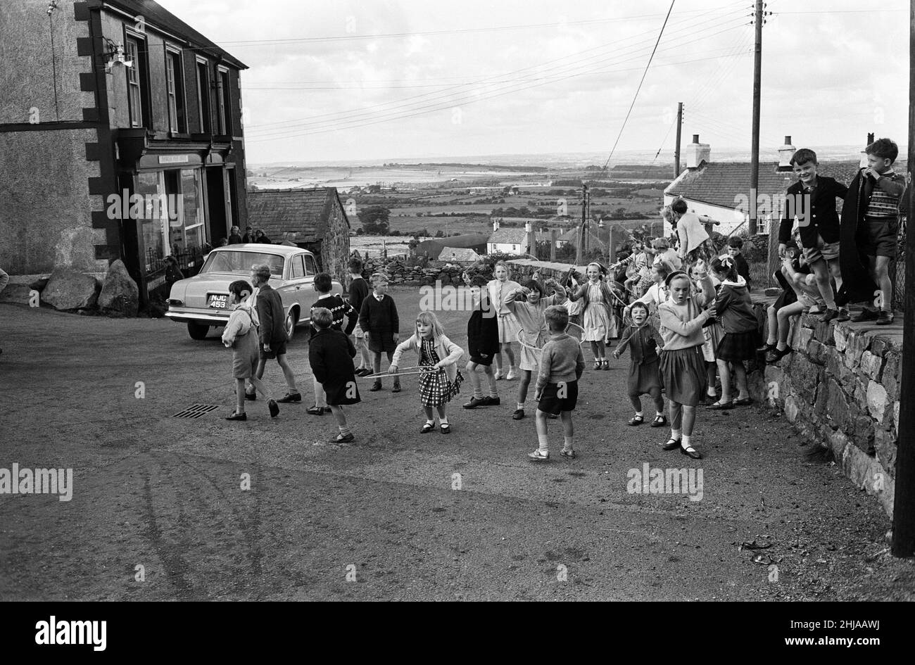 General shots of the village Rhiwlas, in Bangor, Gwynedd, Wales ...
