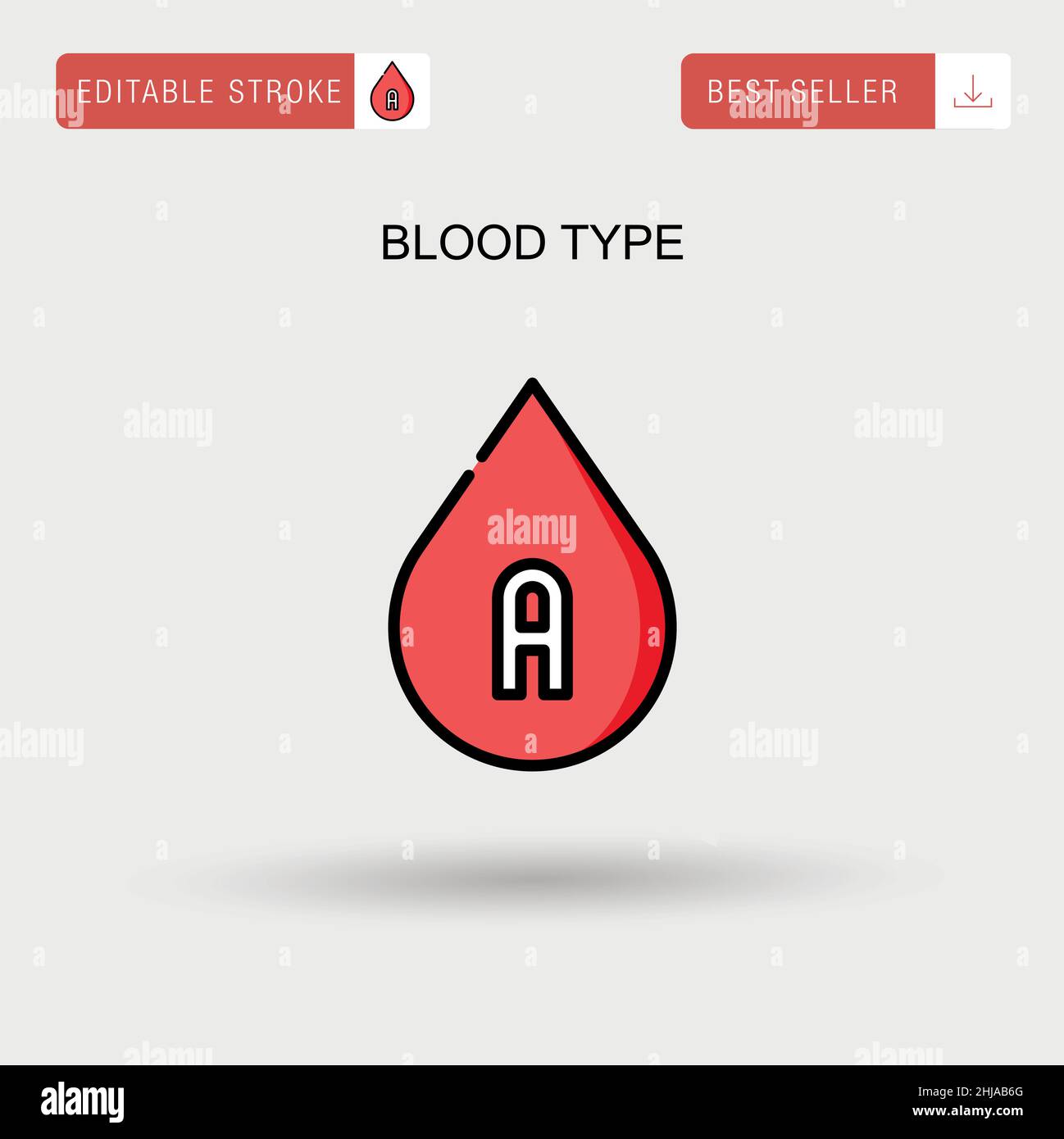 Blood type Simple vector icon Stock Vector Image & Art - Alamy