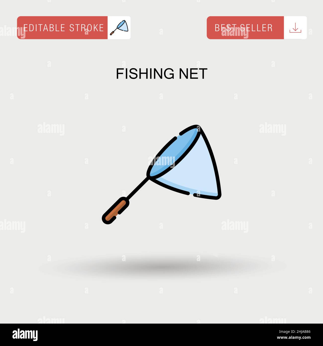Fishing net Simple vector icon Stock Vector Image & Art - Alamy