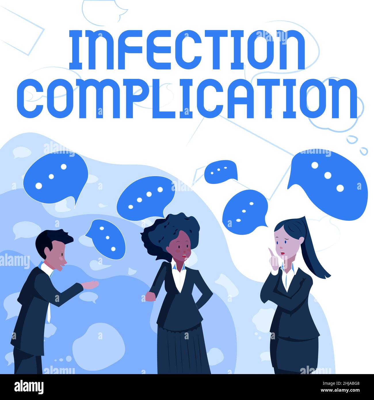 Text sign showing Infection Complication. Concept meaning unwanted ...