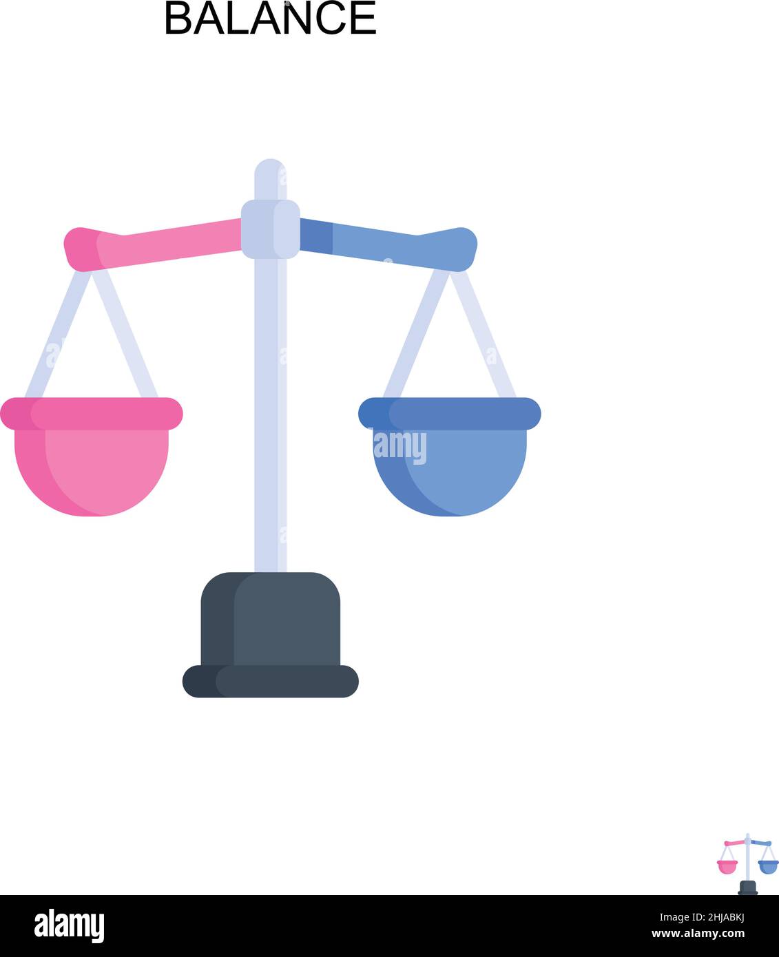 Balance Simple vector icon. Illustration symbol design template for web ...