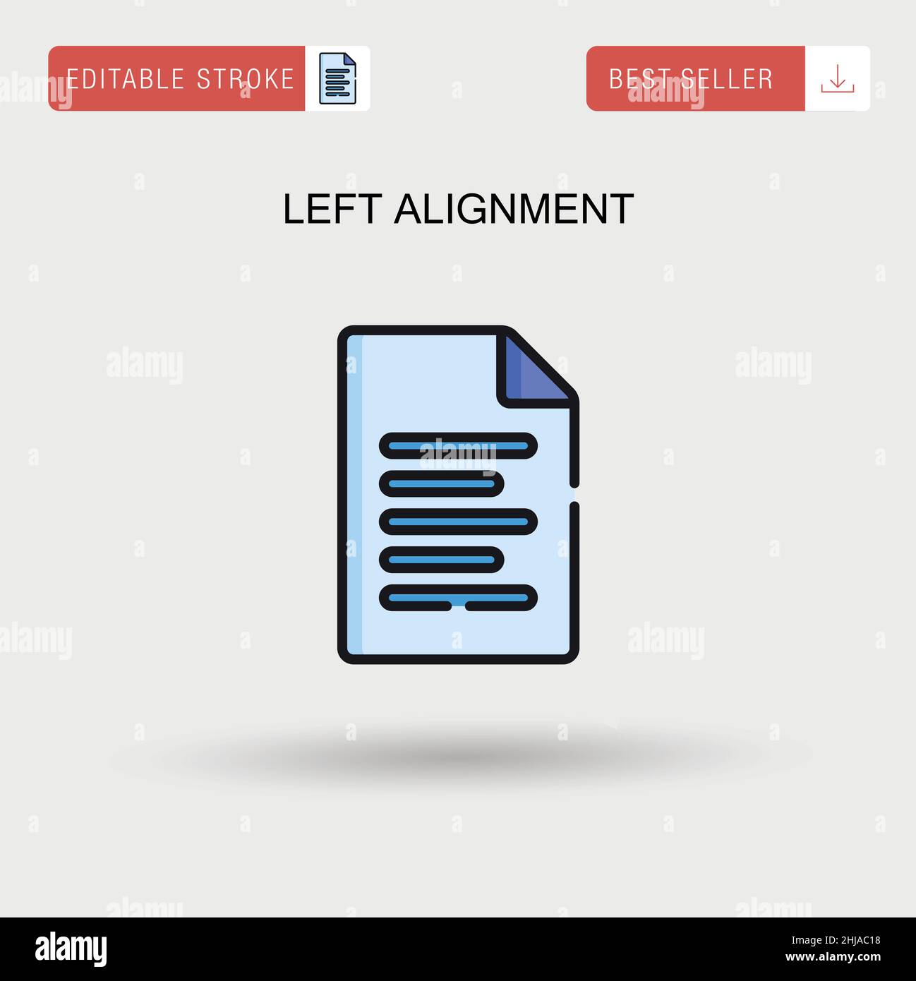 Left alignment Simple vector icon Stock Vector Image & Art - Alamy