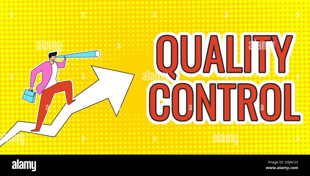 Conceptual display Quality Control. Internet Concept a system of ...