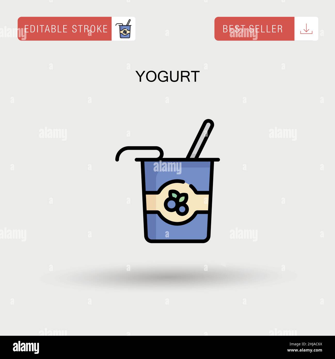 Yogurt cereal Stock Vector Images - Alamy