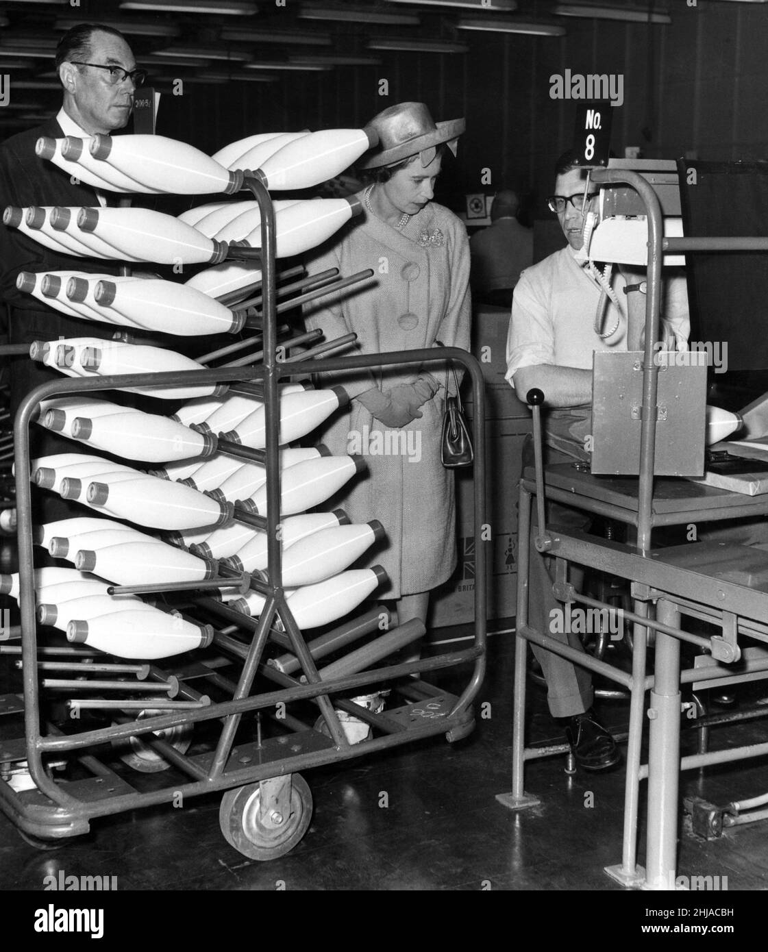 Queen Elizabeth II and the Duke of Edinburgh visit Wales. Pictured, the ...