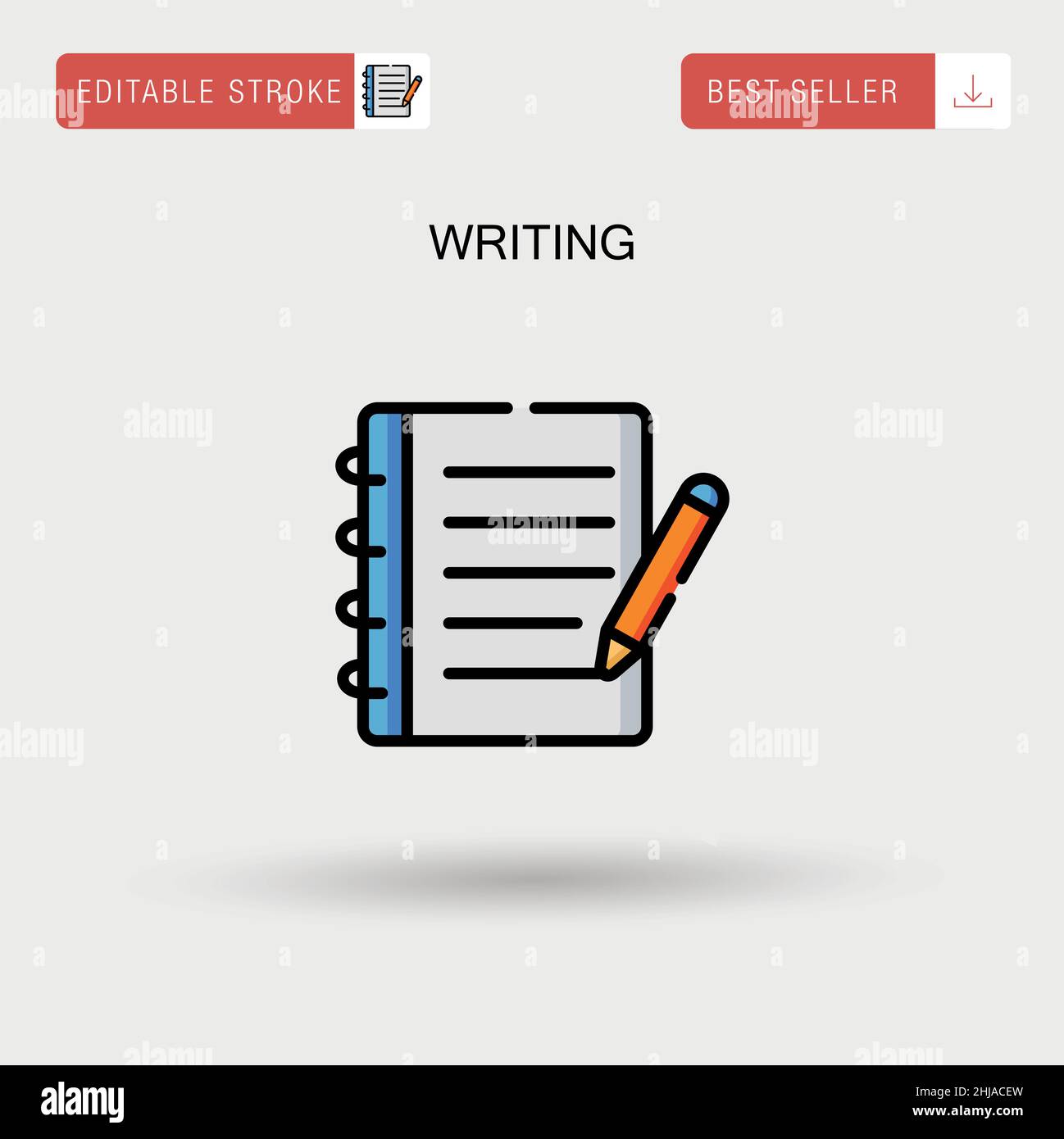 Writing Simple vector icon Stock Vector Image & Art - Alamy