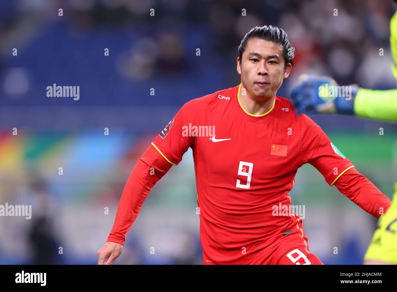 Saitama Stadium 2002, Saitama, Japan. 27th Jan, 2022. Zhang Yuning (CHN ...