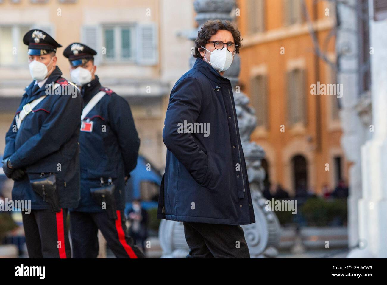 Danilo Toninelli attends the voting for the new Italian President at ...