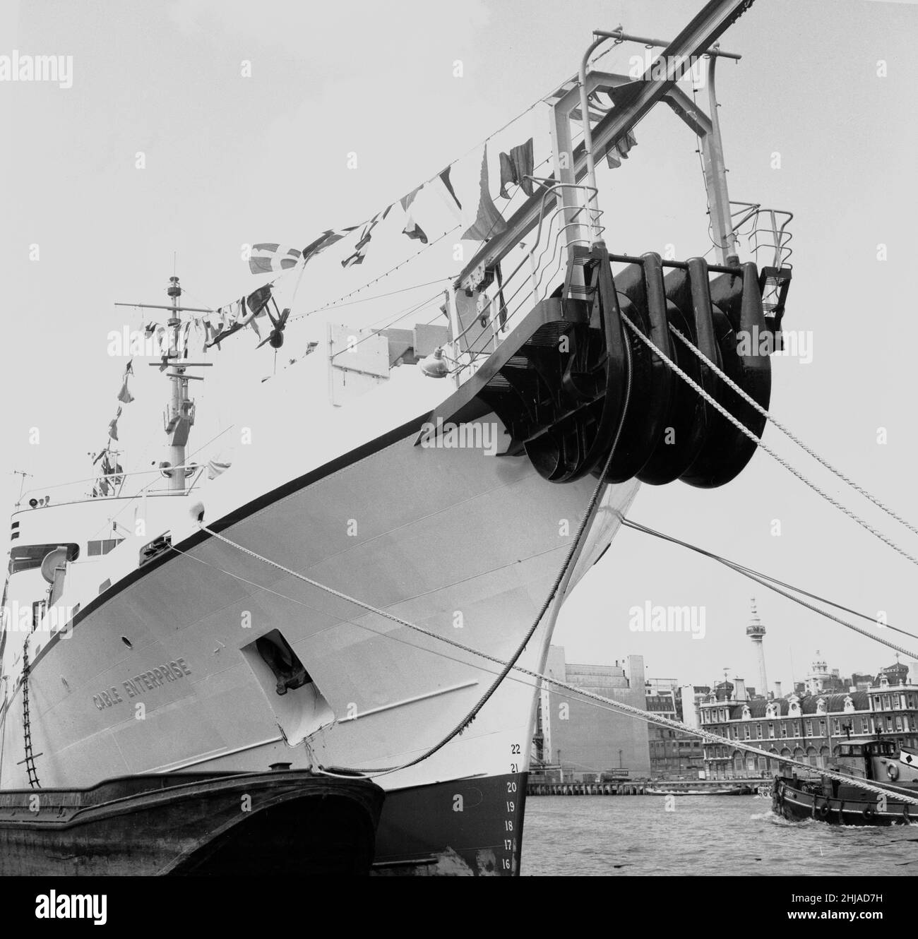 Cable and Wireless Ltd company repair ship CS 'Cable Enterprise' in the ...