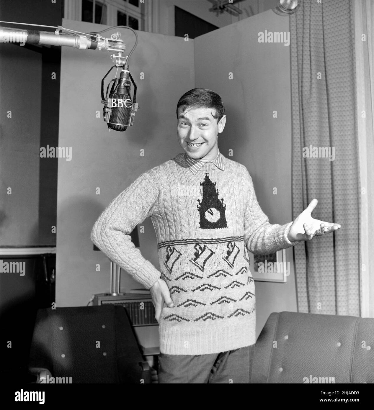 Actor Bill Maynard seen here in the BBC West London Studios, 1964 Stock ...