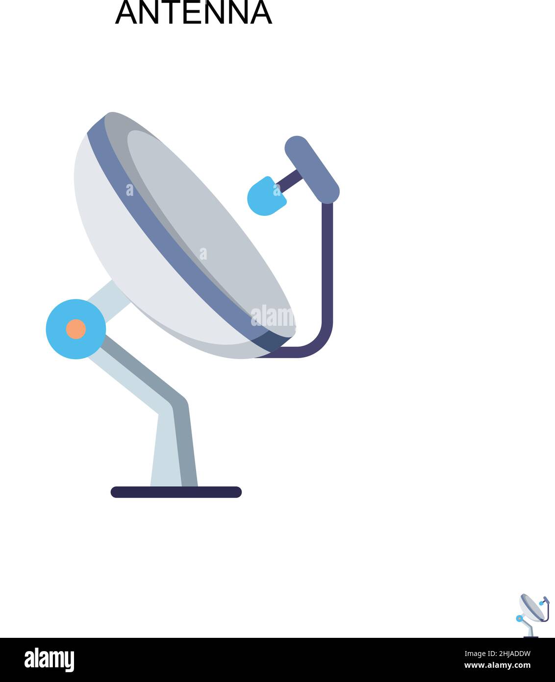Antenna Simple vector icon. Illustration symbol design template for web ...