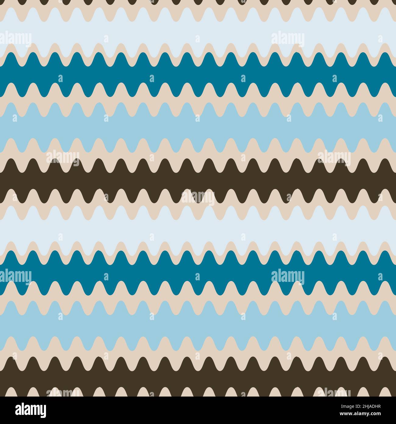 Seamless pattern on a square background - color waves. Geometry ...