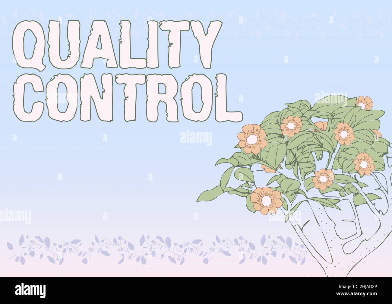 Hand writing sign Quality Control. Business idea a system of ...