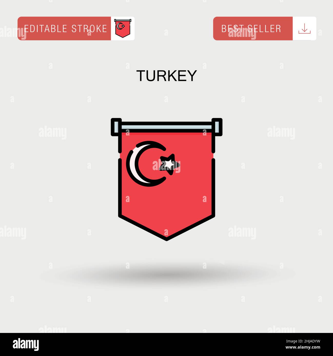 Turkey Simple vector icon Stock Vector Image & Art - Alamy
