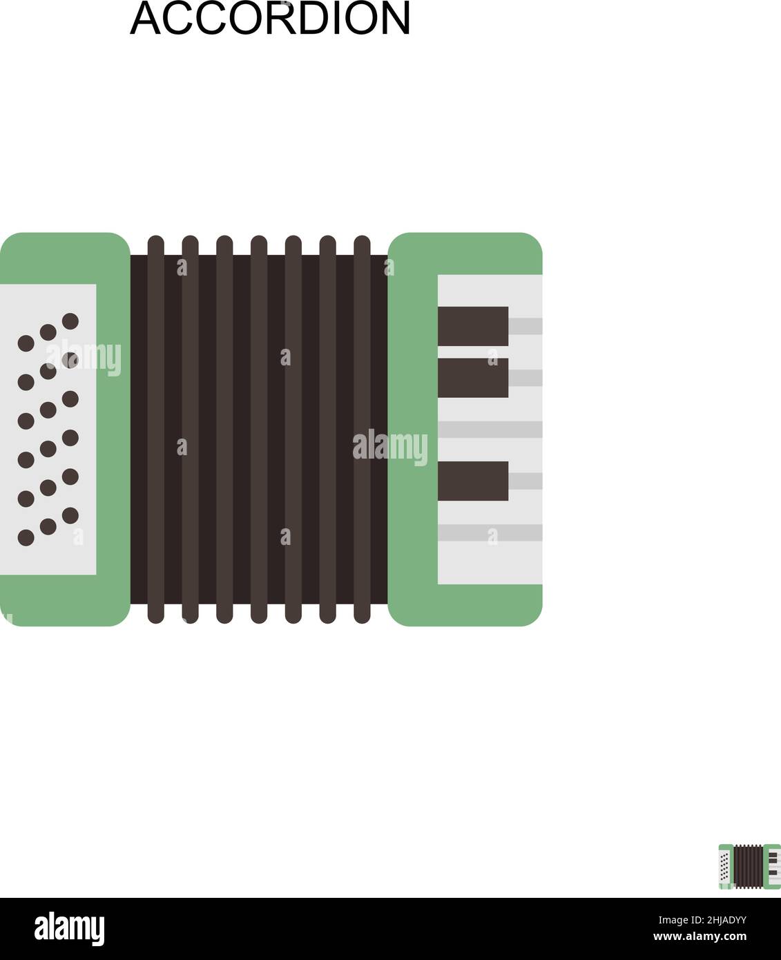 Accordion Simple Vector Icon Illustration Symbol Design Template For Web Mobile Ui Element