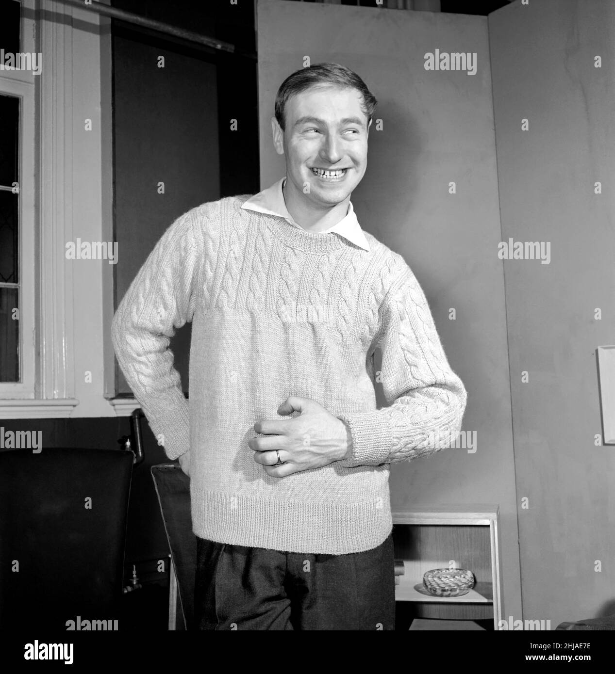 Actor Bill Maynard seen here in the BBC West London Studios, 1964 Stock ...