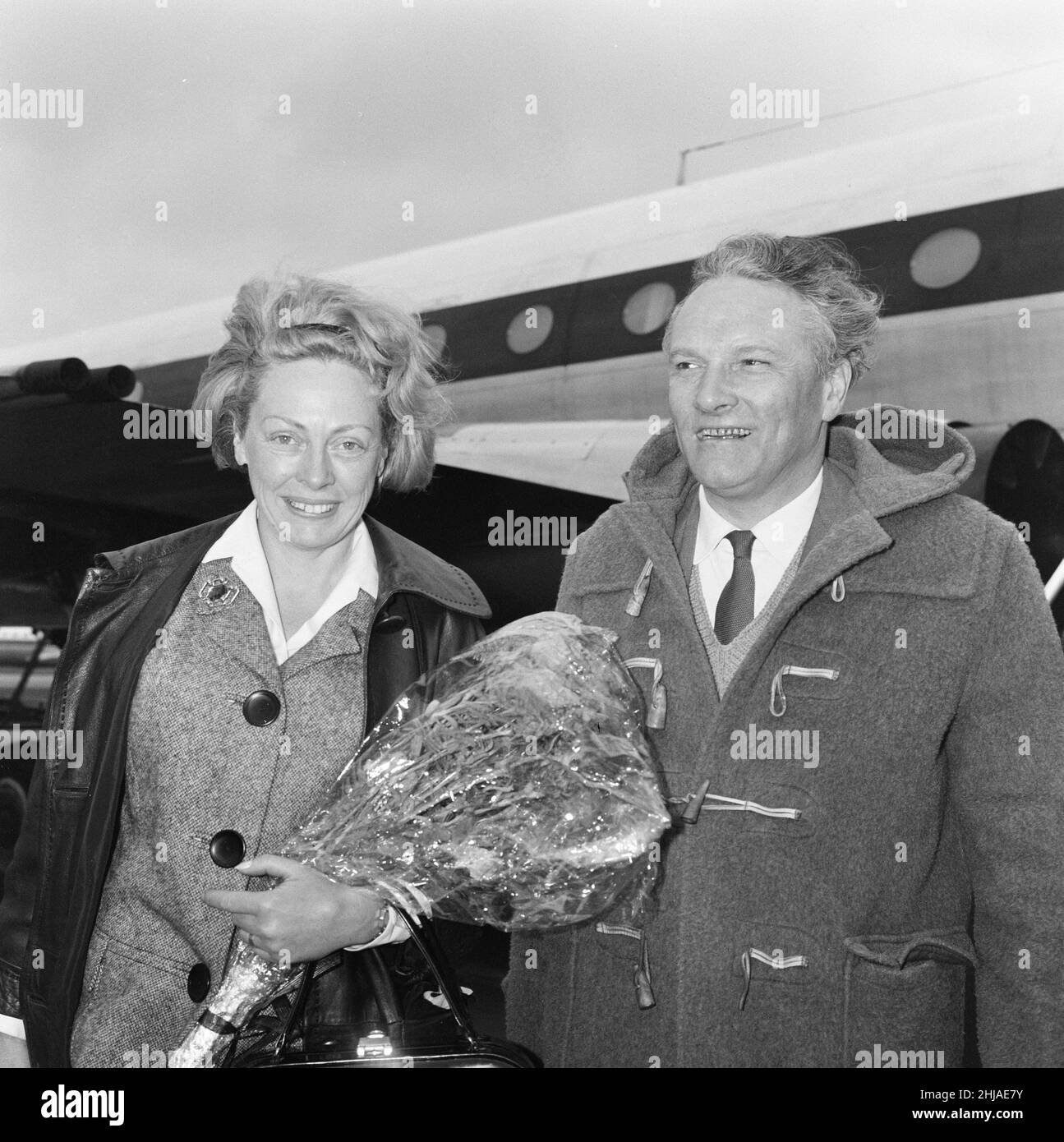 Newly weds, Hugh Cudlipp, Chairman, Daily Mirror Newspapers with wife ...