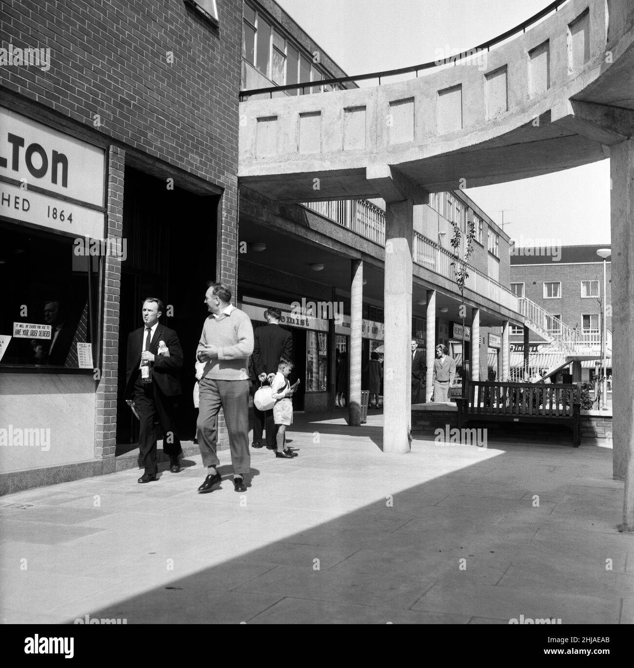 The new shopping centre in Billingham, County Durham. 31st August 1962 ...