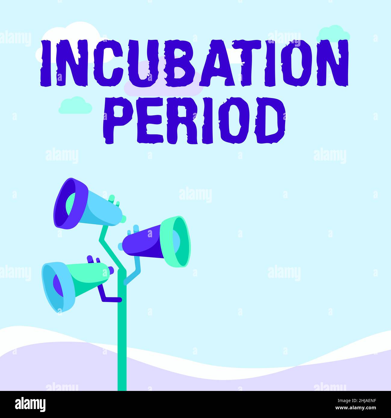 Hand writing sign Incubation Period. Business concept time elapsed ...