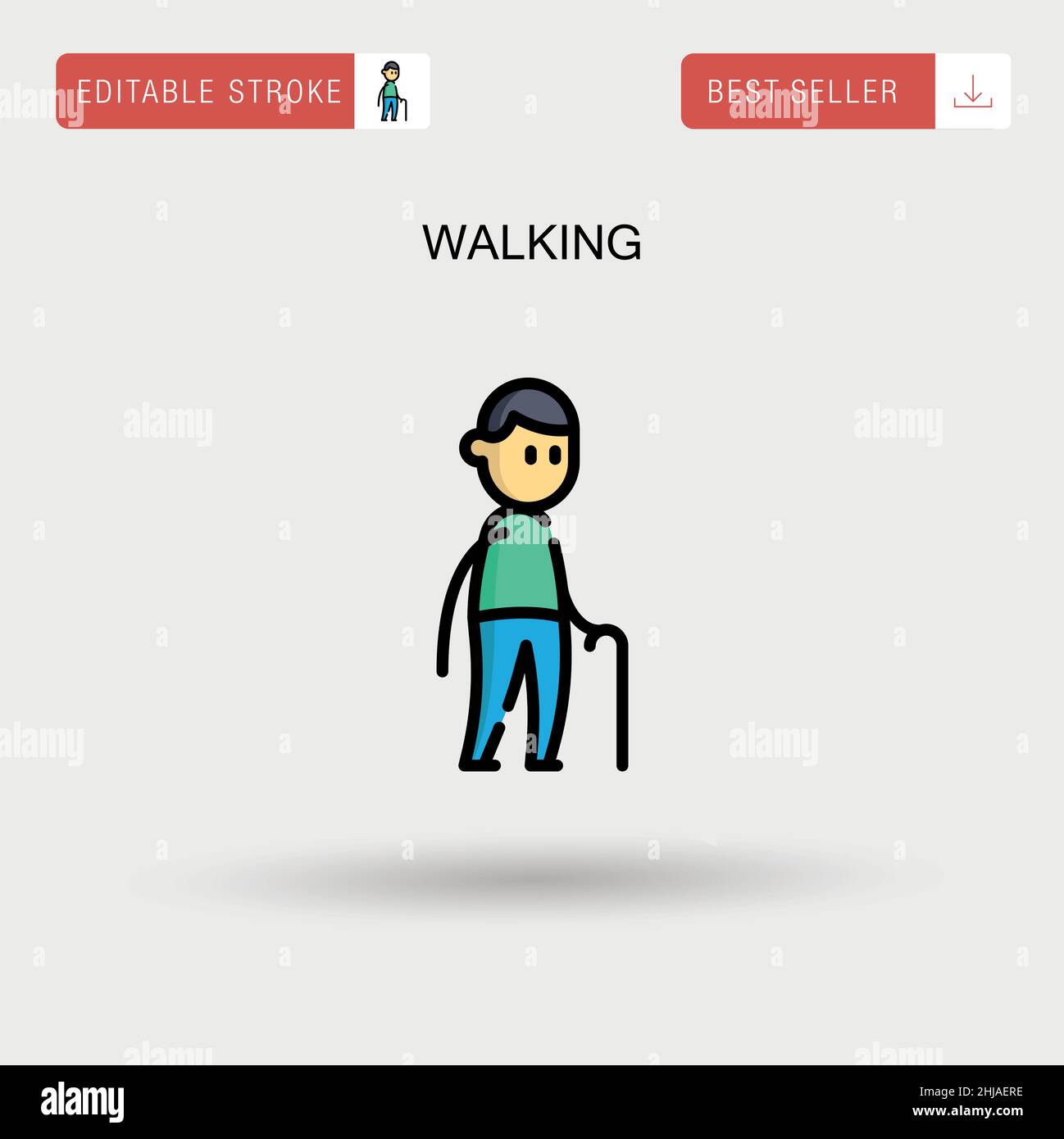 Walking man pictogram hi-res stock photography and images - Alamy