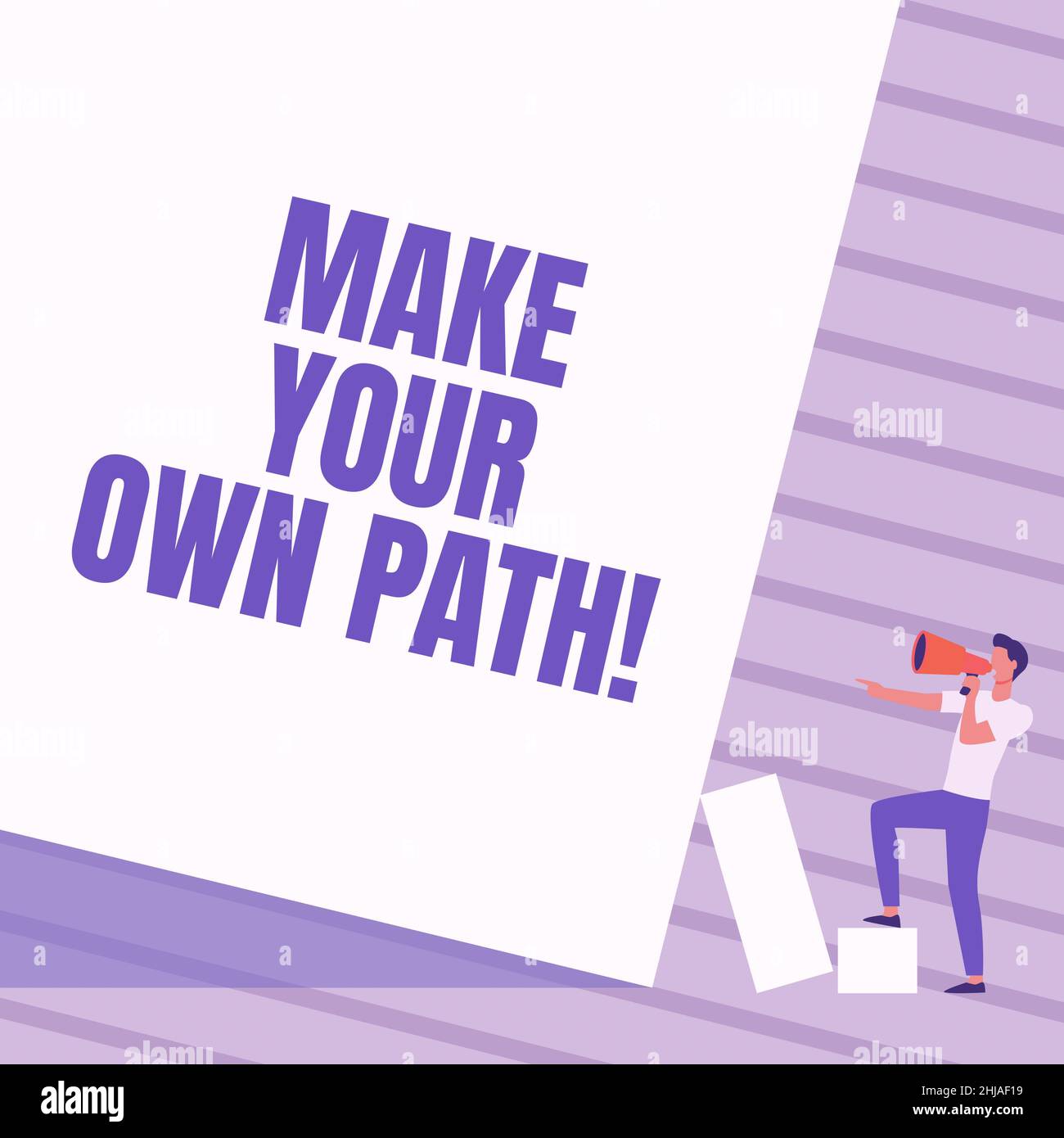 Inspiration showing sign Make Your Own Path. Business overview deciding ...