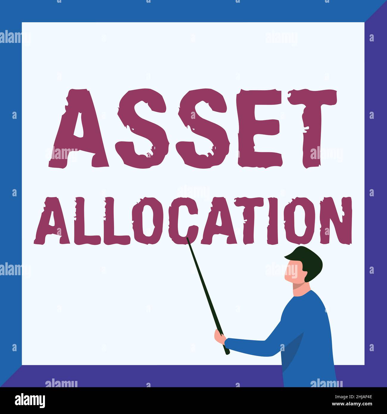 Writing displaying text Asset Allocation. Business showcase proportion ...