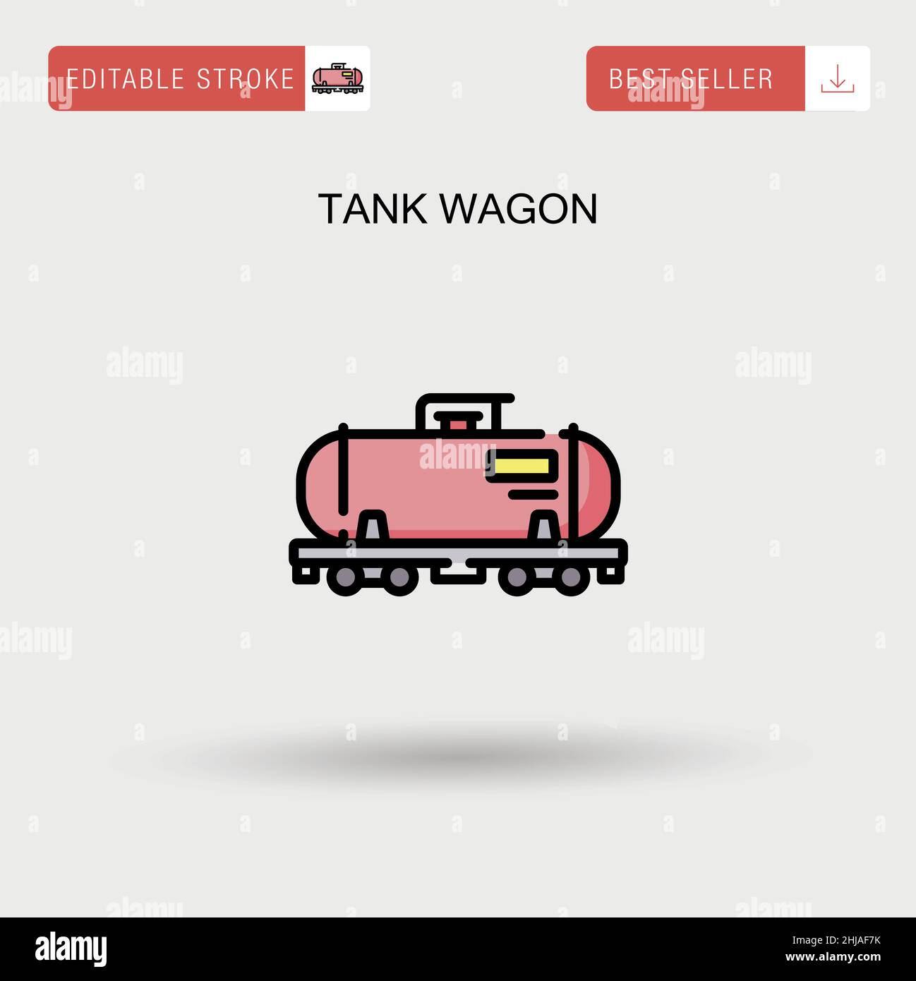 Tank wagon Simple vector icon Stock Vector Image & Art - Alamy