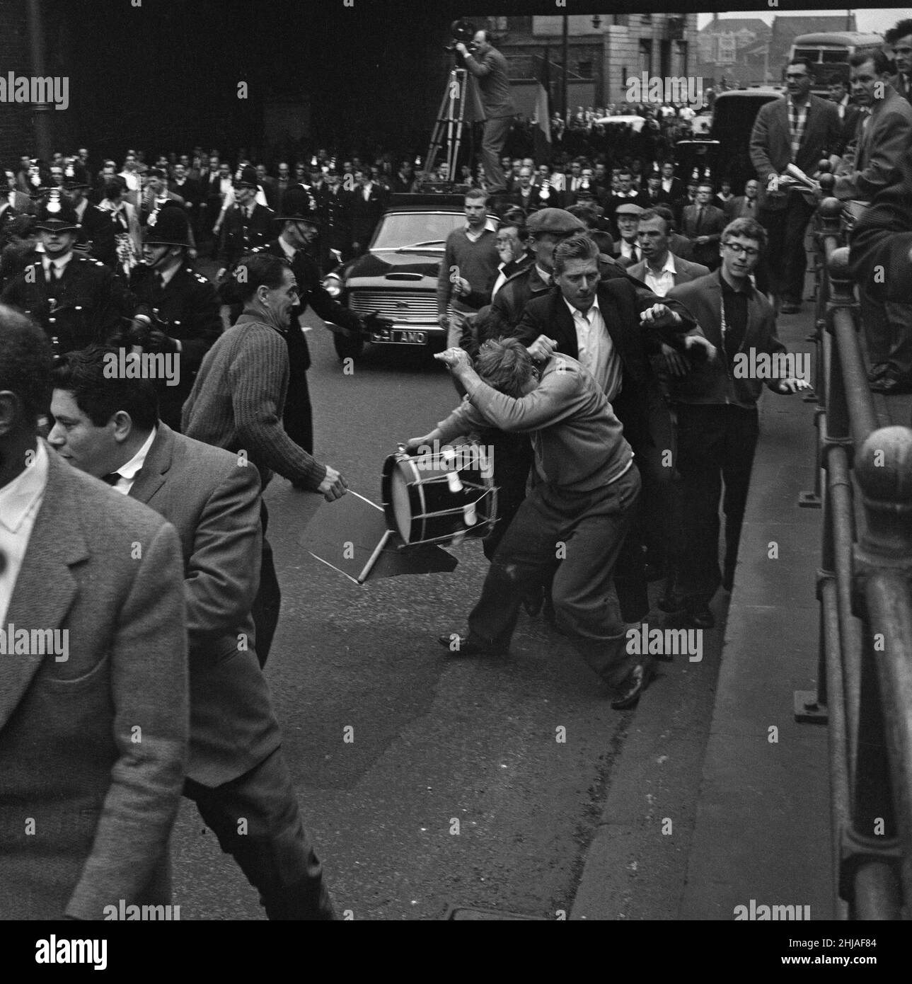 Sir Oswald Mosley visits Manchester to take part in a march organised ...