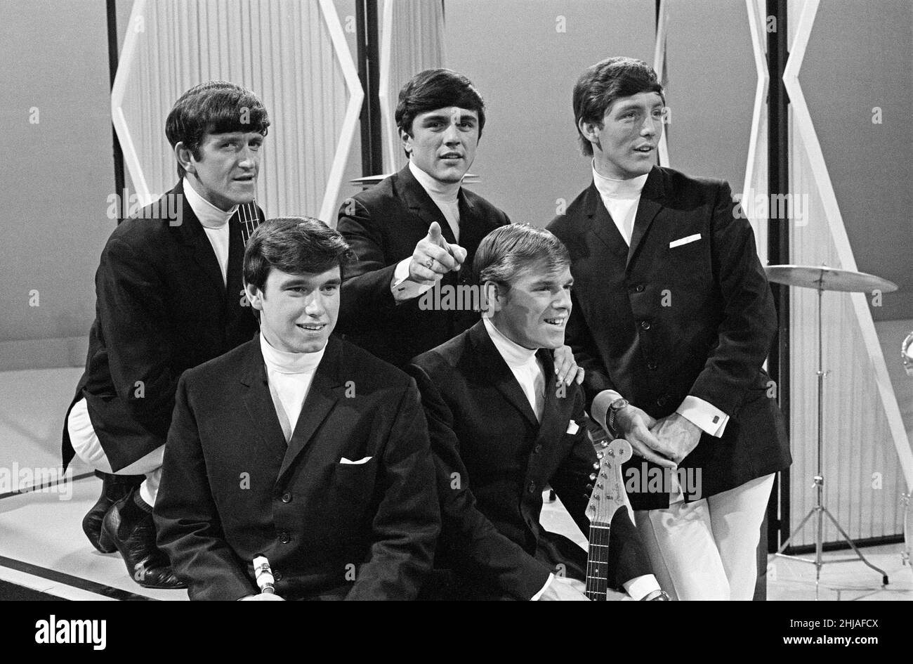 The Dave Clark Five. Back row, left to right, Rick Huxley, Dave Clark ...