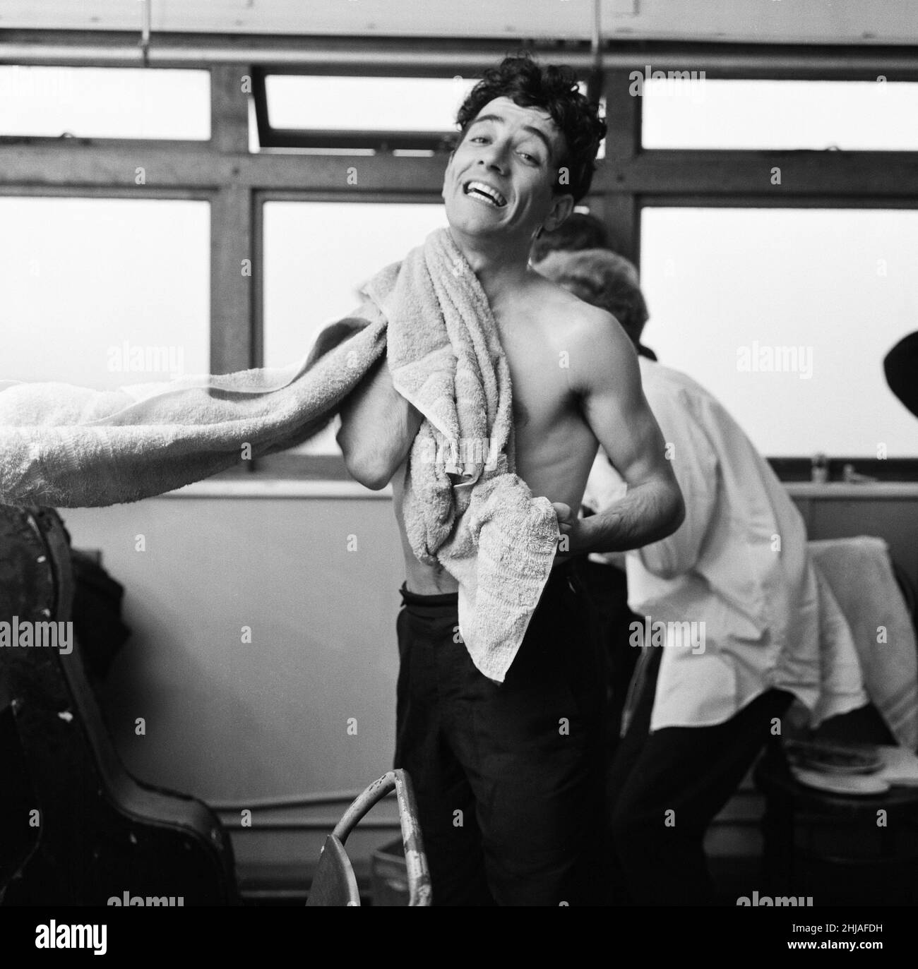 Manchester pop group Freddie and the Dreamers backstage at the ...